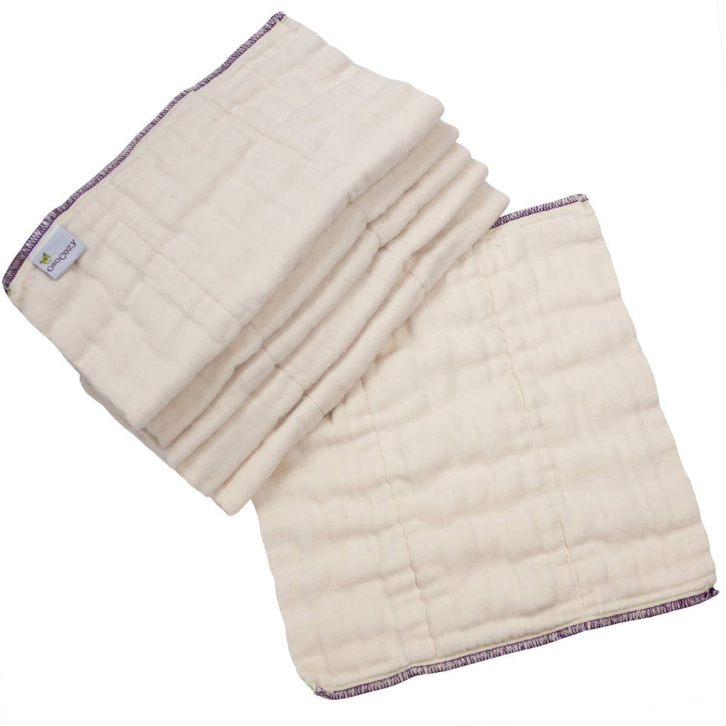 OsoCozy Organic Cotton Prefold Cloth Diapers - 6 packs – Jen's Organic Baby